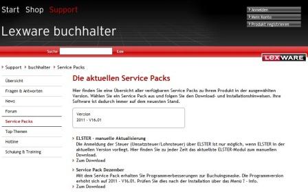 Lexware Elster-Modul nicht aktuell | lex-blog